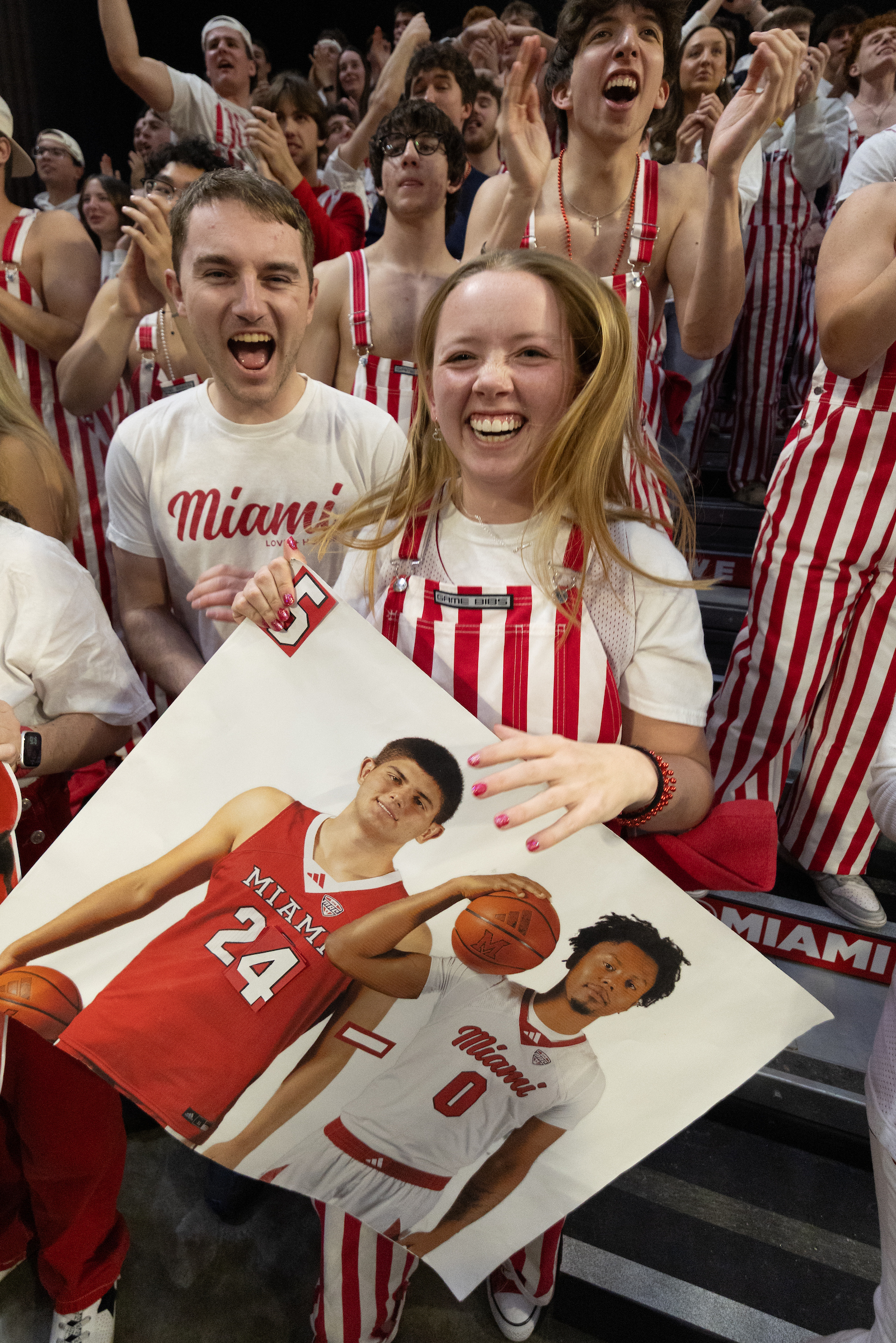 Stevenson was sporting red-and-white striped overalls in Millett before ...