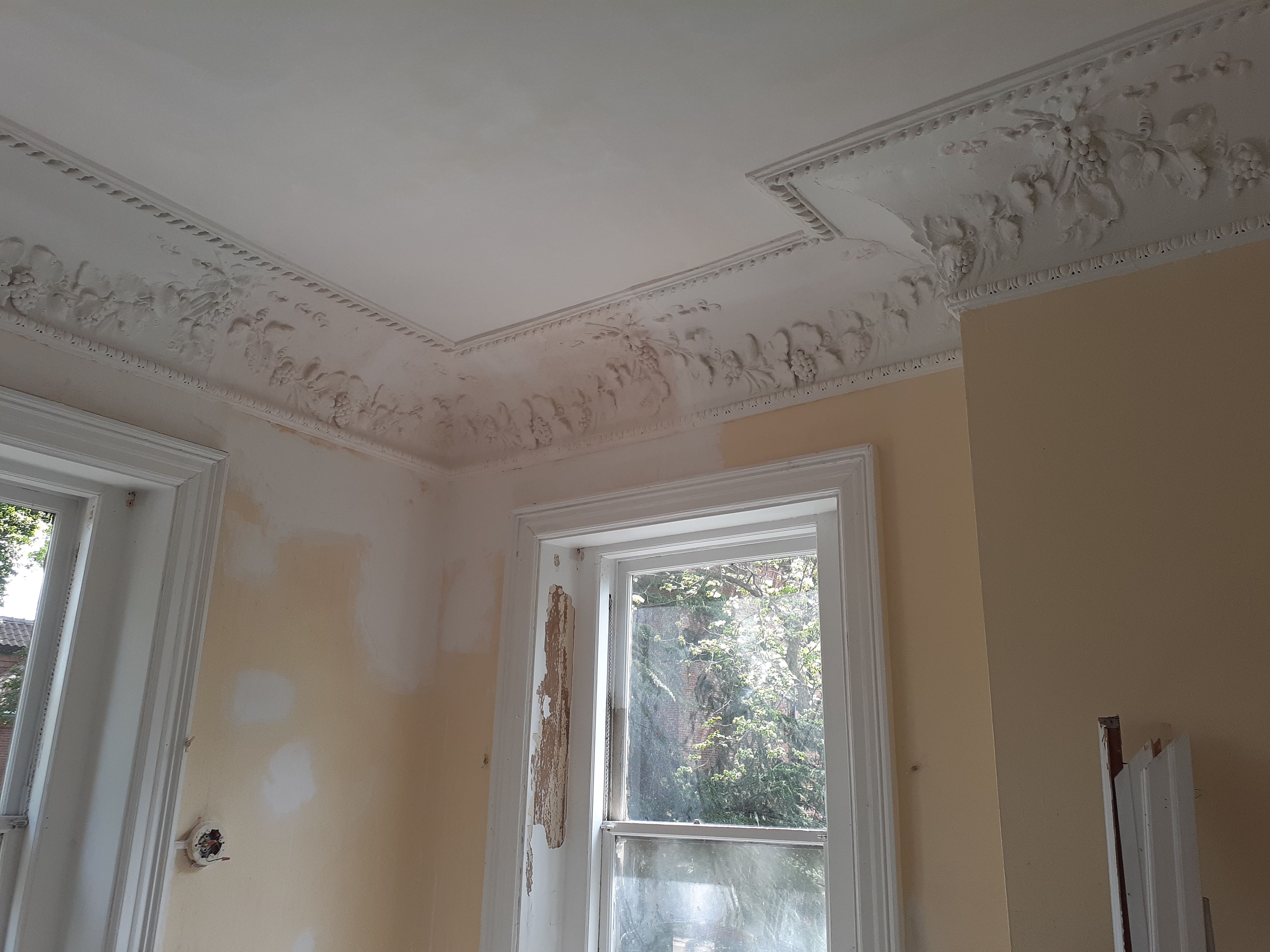 Inside the Scott House during the renovation.