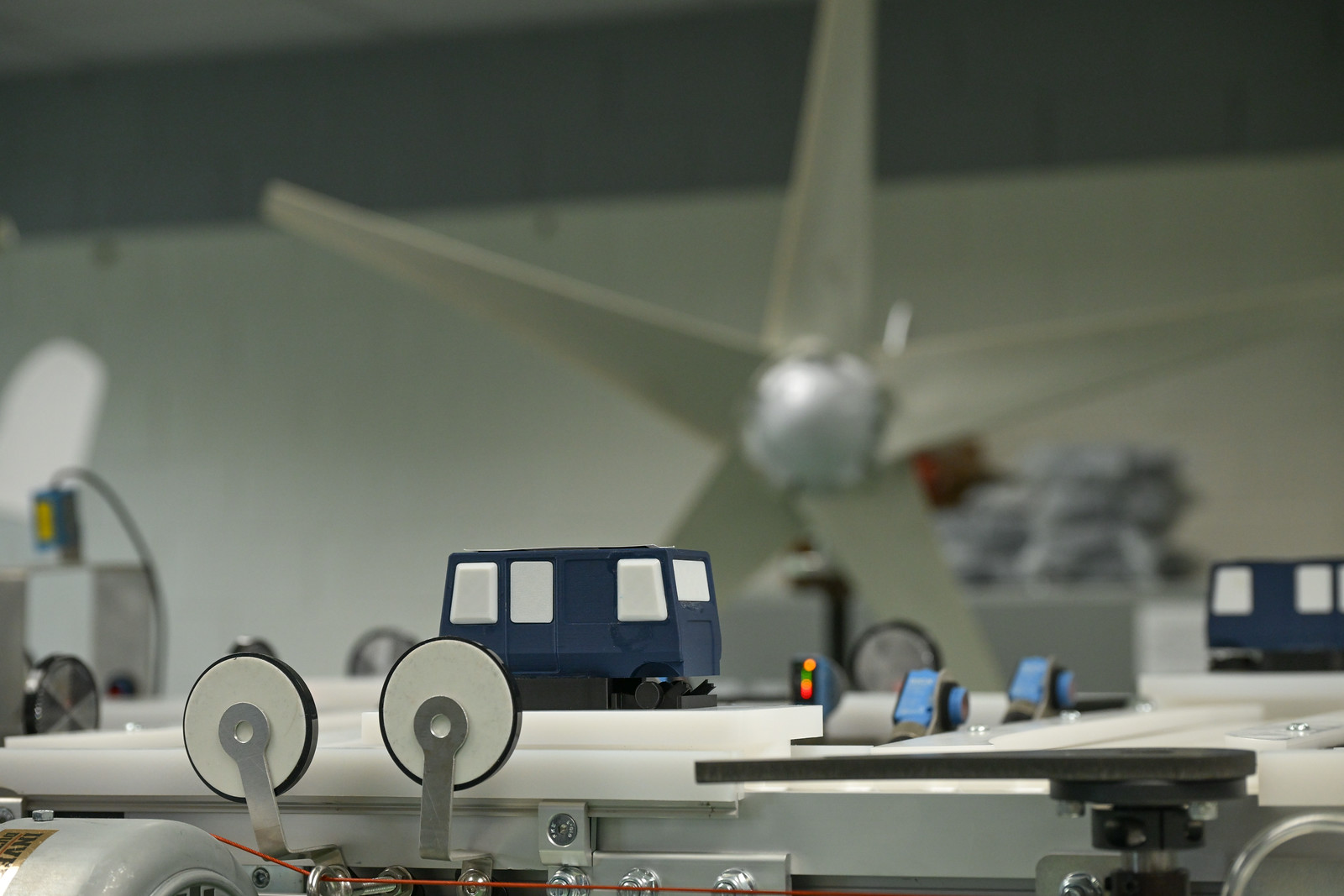 A scale model of the PRT system in the Statler College allows nearly a ...