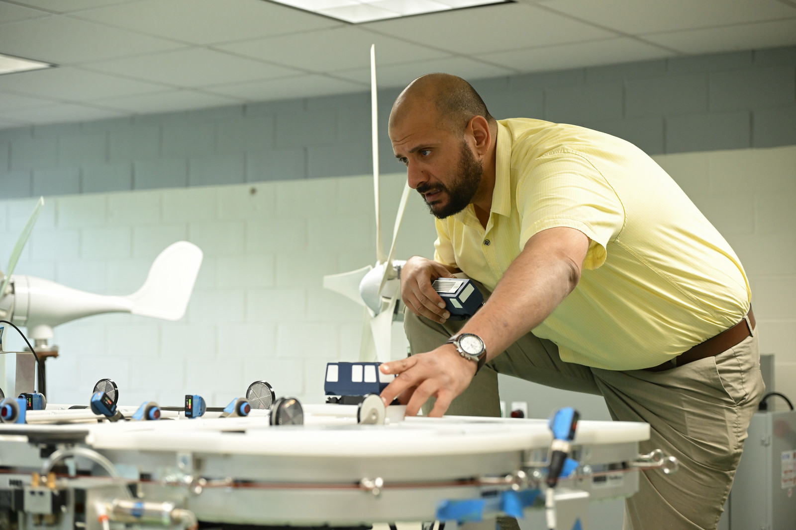 Mohamed Hefeida (seen here), of the Lane Department of Computer Science ...