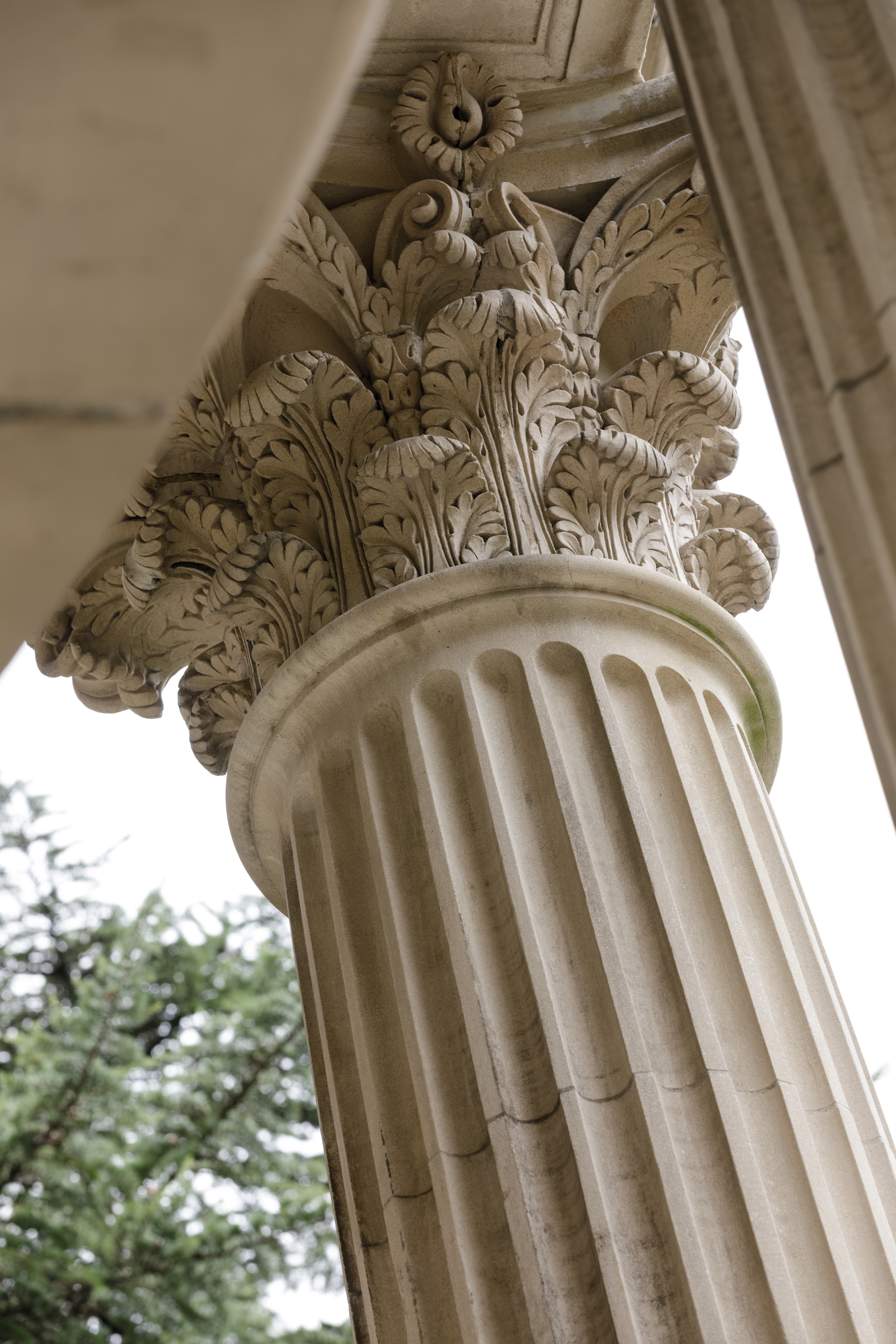 Detailed photo of the exterior masonry at the Scott House.
