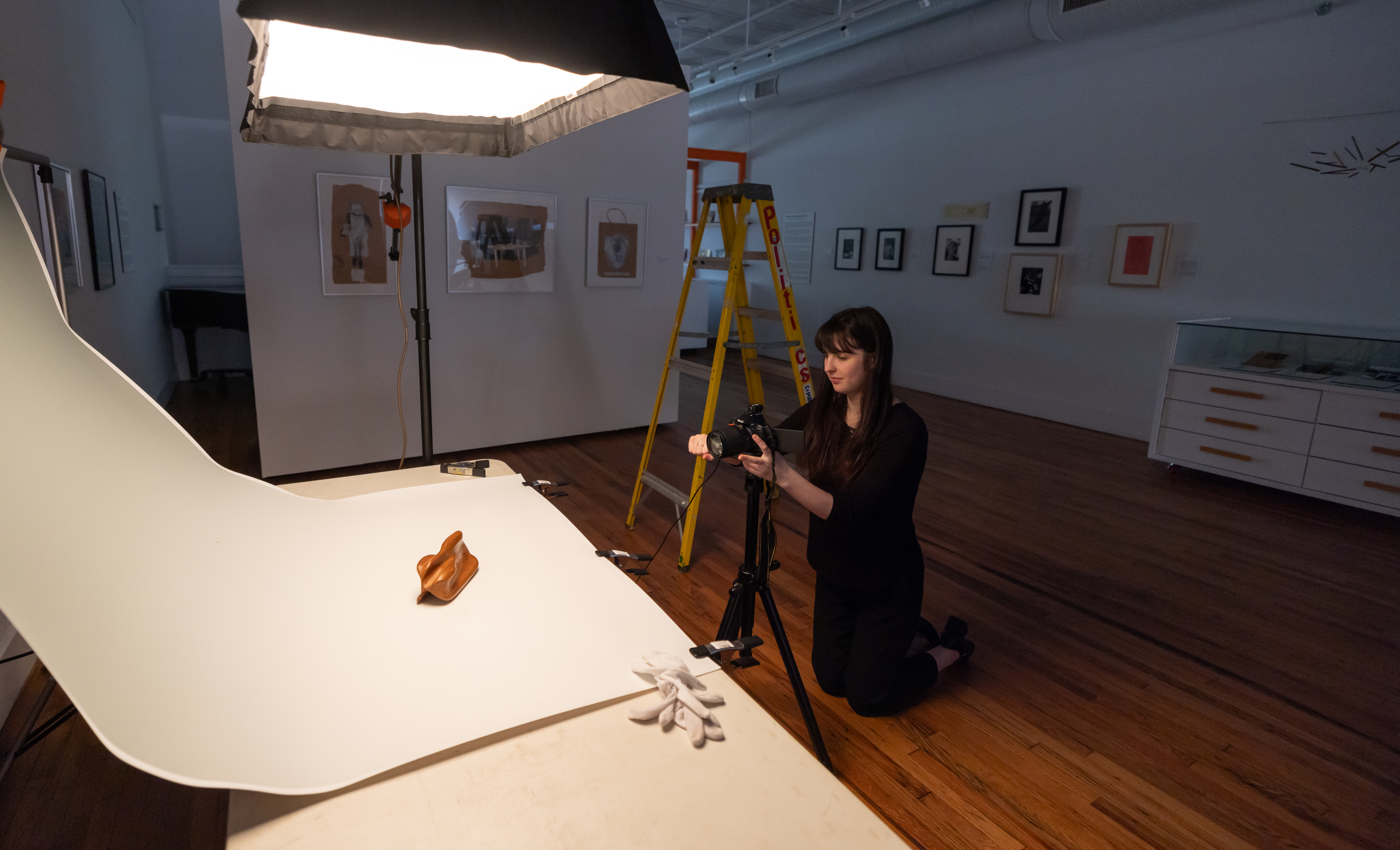 Margaret Priest, collections intern at Black Mountain College Museum ...