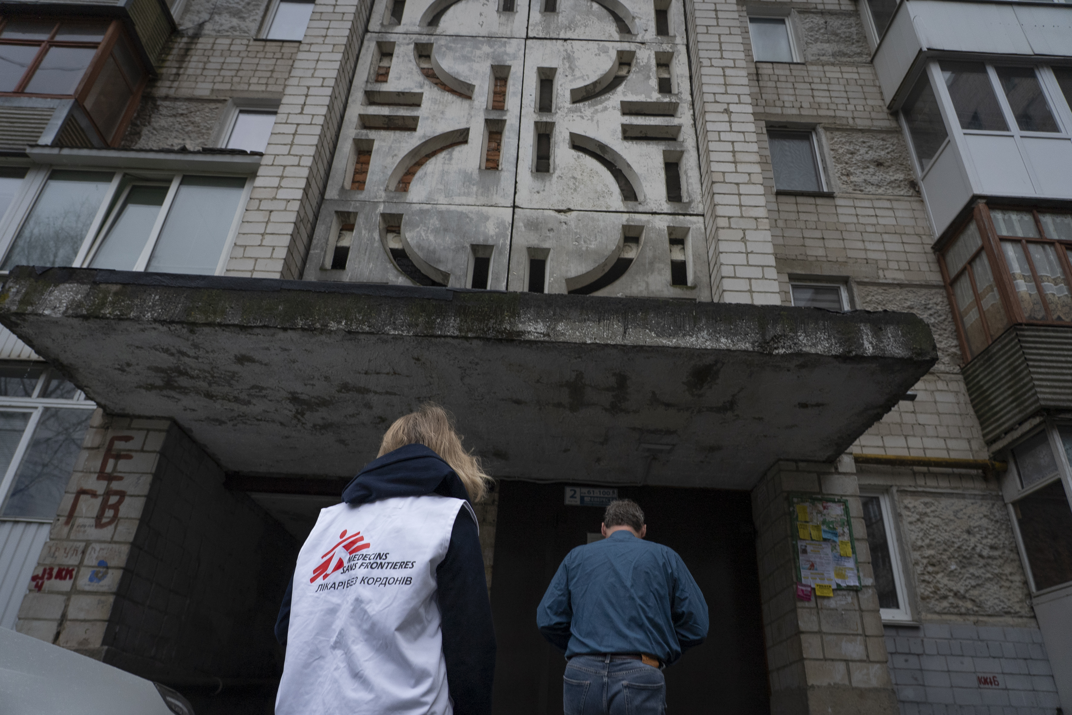 A member of MSF mental health project team in Vinnytsia, Ukraine ...