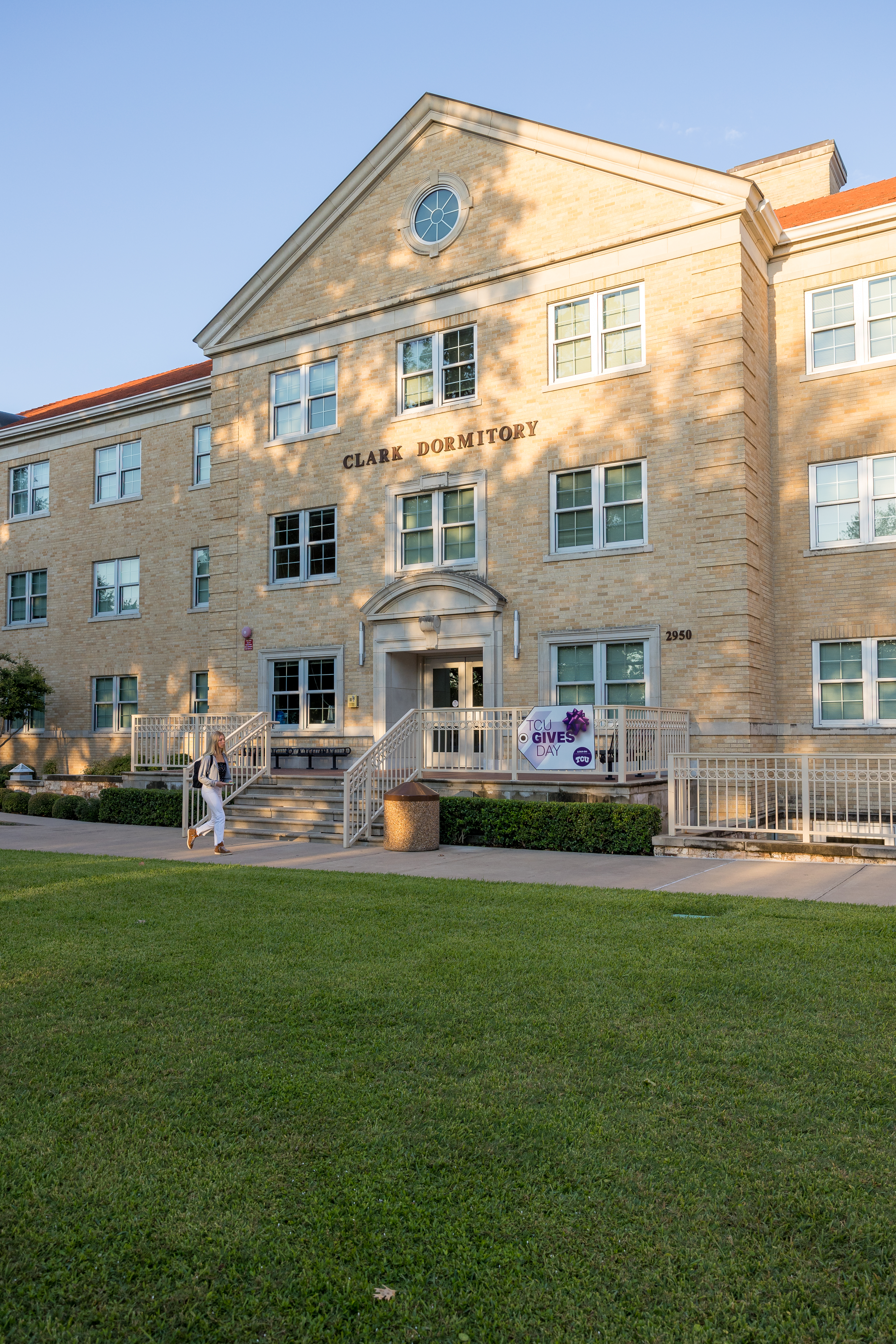 Clark Hall is home to about 200 Horned Frogs.