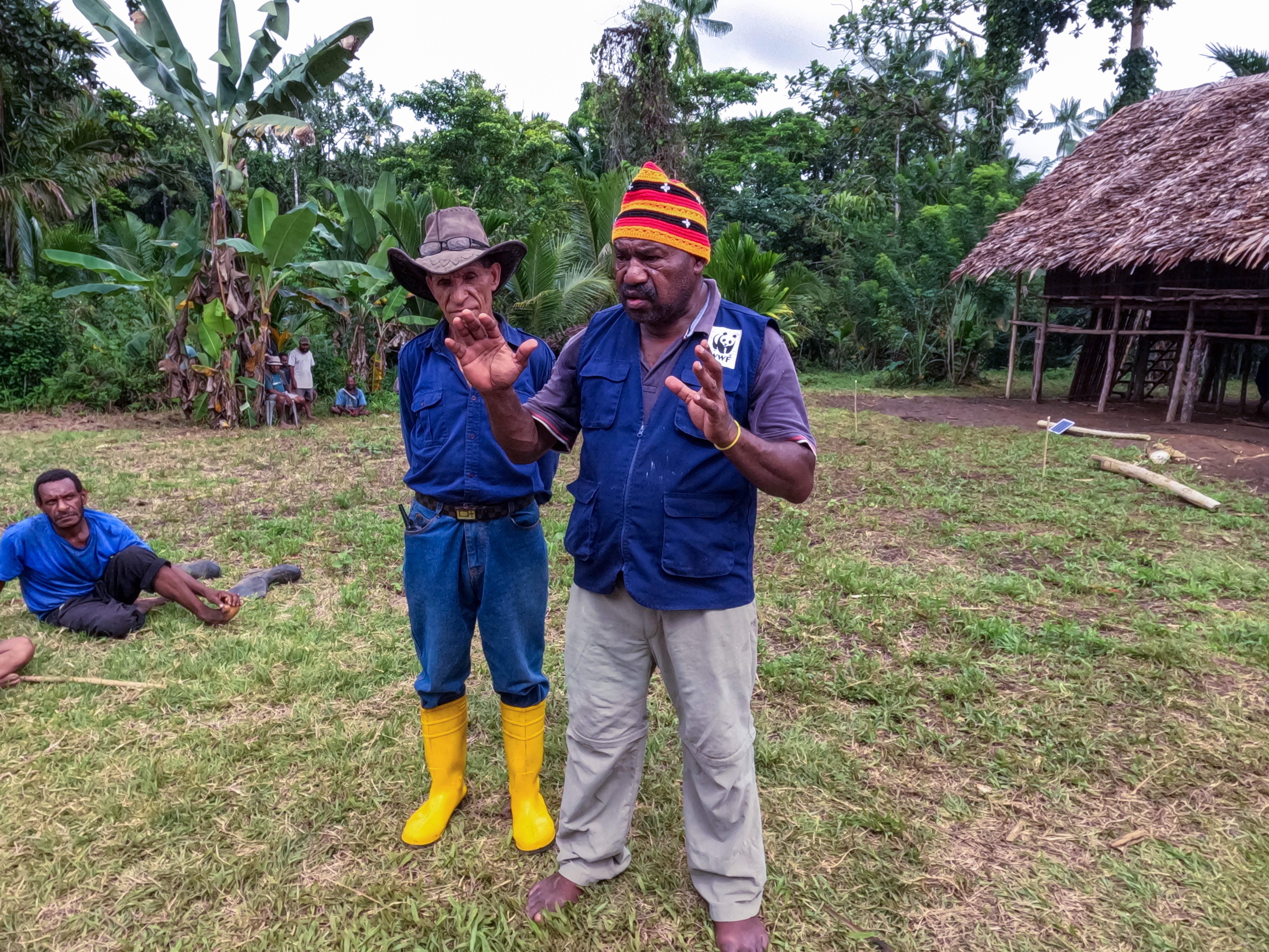 WWF-PNG's Forest Programme Manager, Kenn Mondiai speaking the people of ...